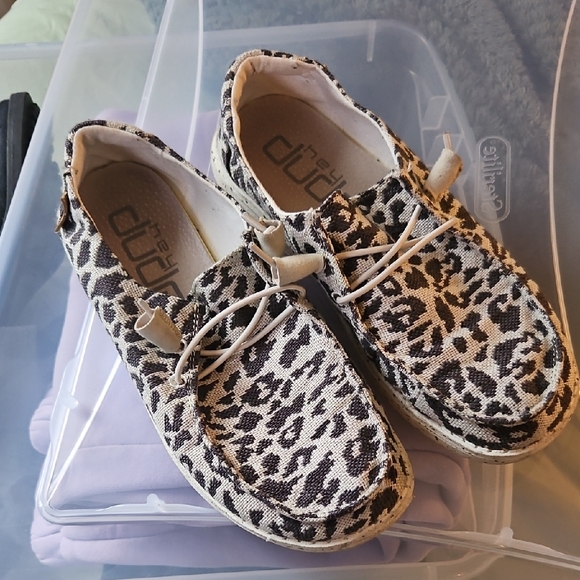 Hey Dude | Shoes | Hey Dude Leopard Print Loafers | Poshmark